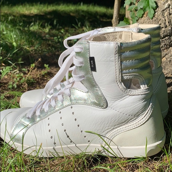 adidas | Shoes | Adidas Slvr Collection White High Tops | Poshmark